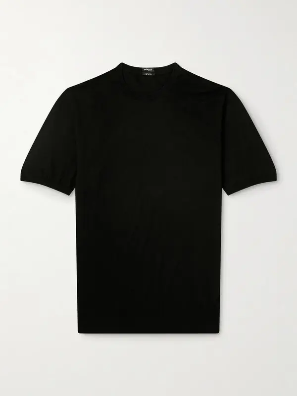Kiton Knitted Cotton T-shirt