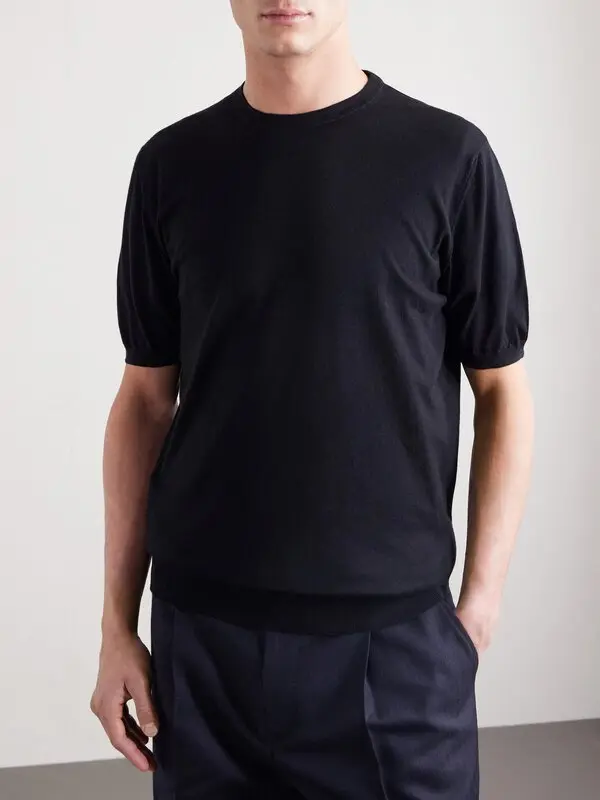 Kiton Knitted Cotton T-shirt