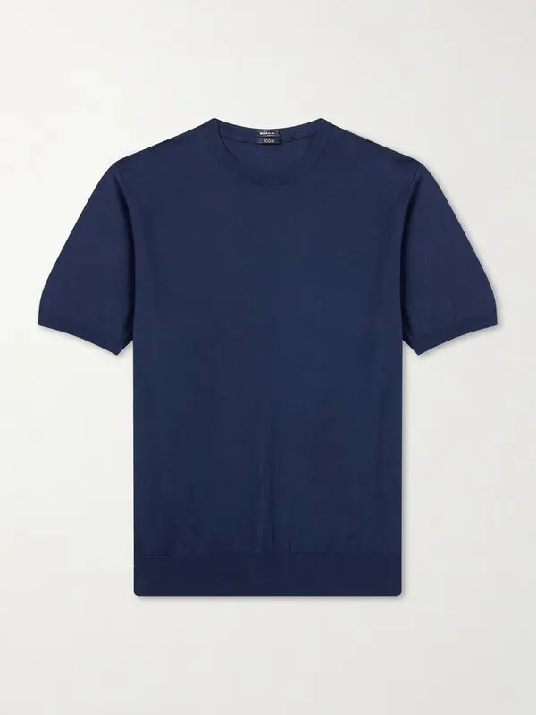 Kiton Knitted Cotton T-shirt
