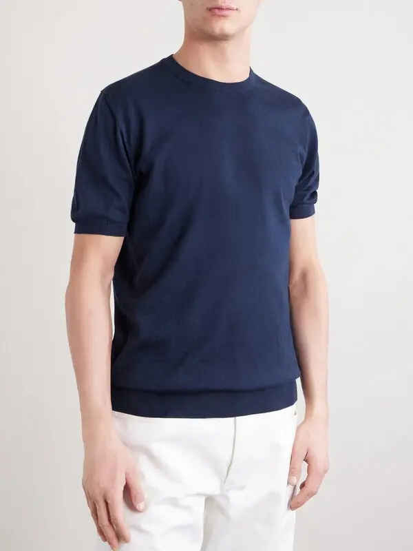 Kiton Knitted Cotton T-shirt