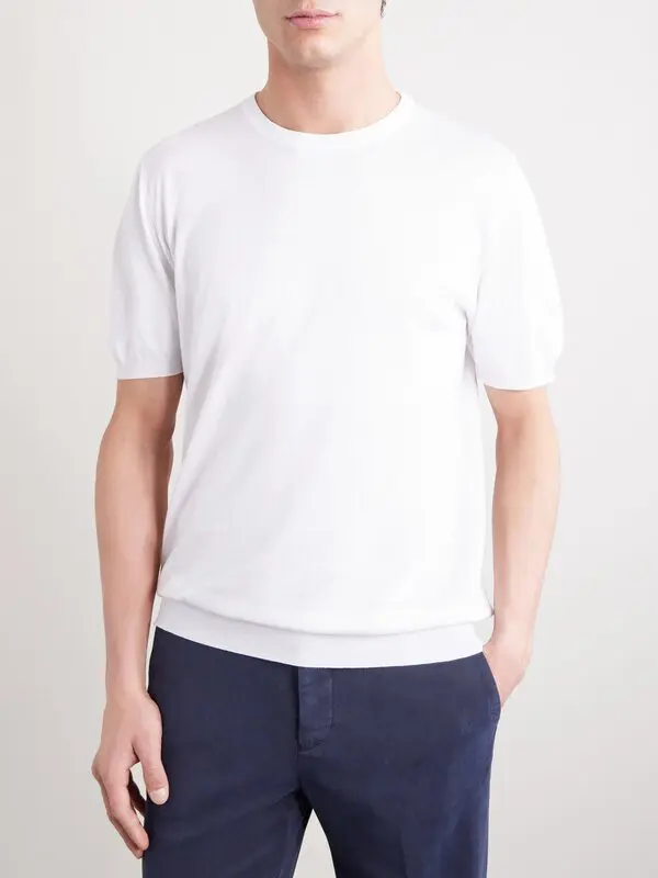 Kiton Knitted Cotton T-shirt