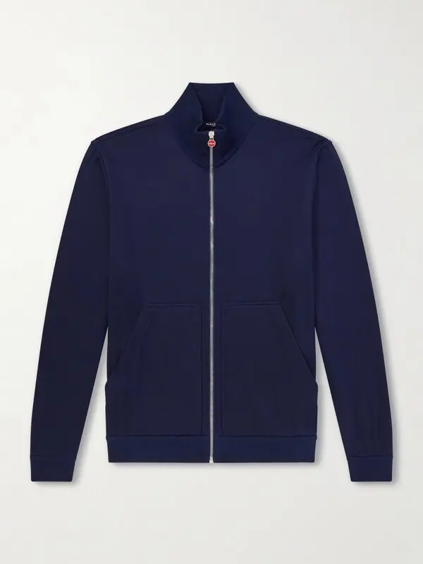 Kiton Cotton And Silk-blend Zip-up Sweater