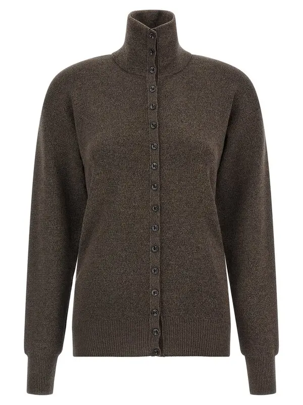 LEMAIRE Buttoned Top' Cardigan - Brown