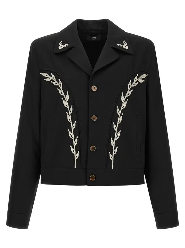 Amiri Western Jacket With Embroideries
