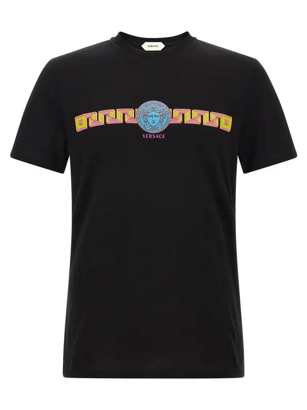Versace Medusa' Print Cotton T-shirt