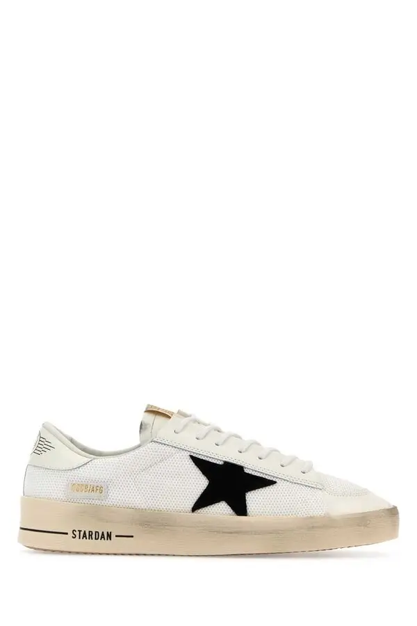 GOLDEN GOOSE Leather And Mesh Stardan Sneakers - Multicolor