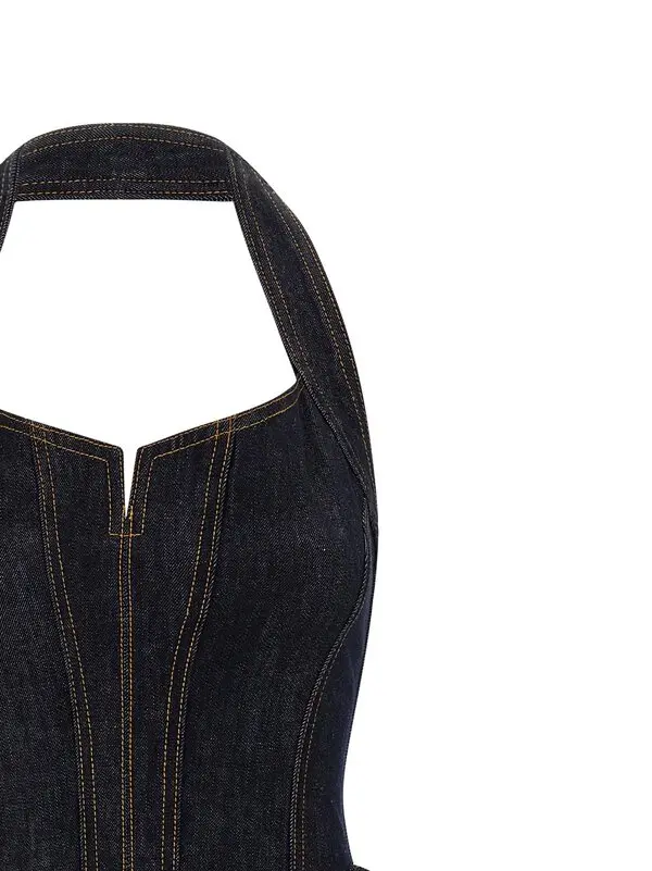 SELF-PORTRAIT Denim Dress