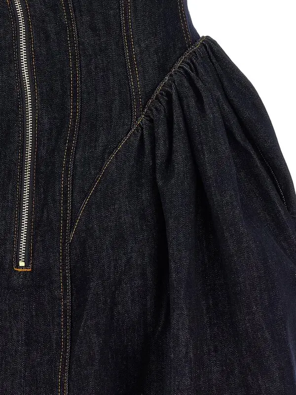 SELF-PORTRAIT Denim Dress
