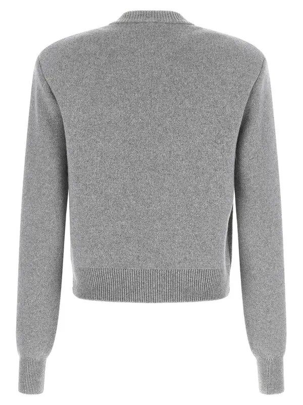 Balmain Sculpture Button Crew Neck Cardigan