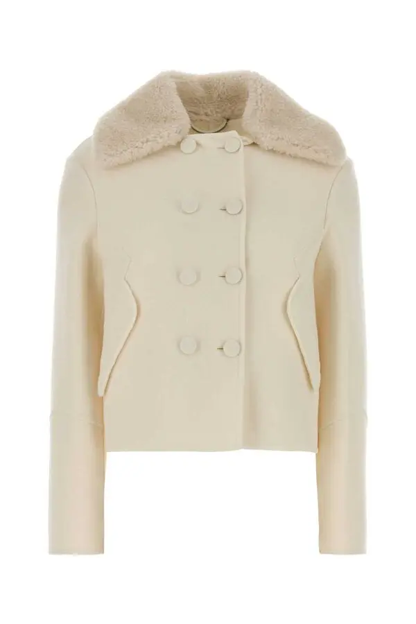 ERMANO SCERVINO Ermanno Scervino Ivory Wool Coat