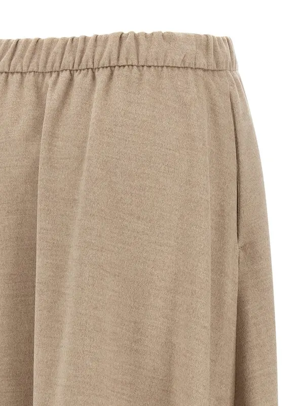 Herno Skirt With Drawstring - Cream
