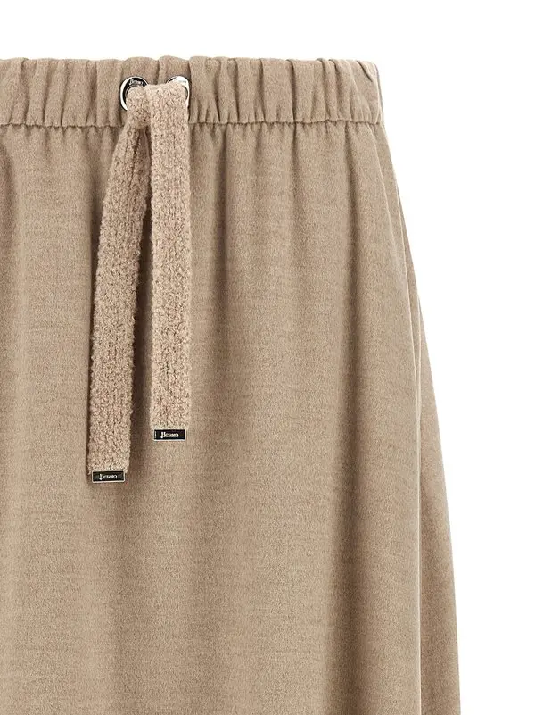 Herno Skirt With Drawstring - Cream