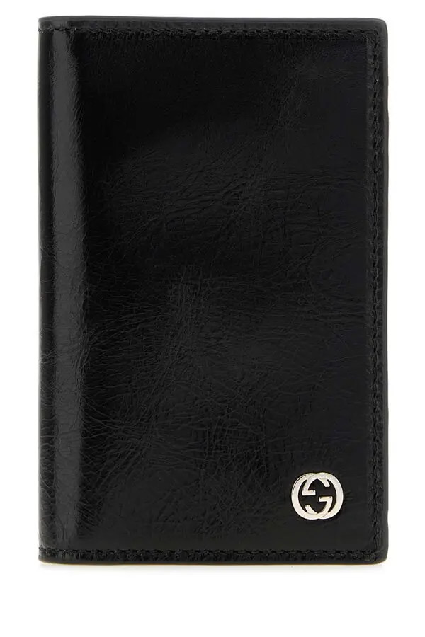 Gucci Leather Card Holder - Black