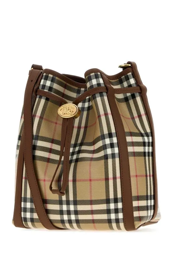 Burberry Printed Canvas Bucket Bag - Multicolor
