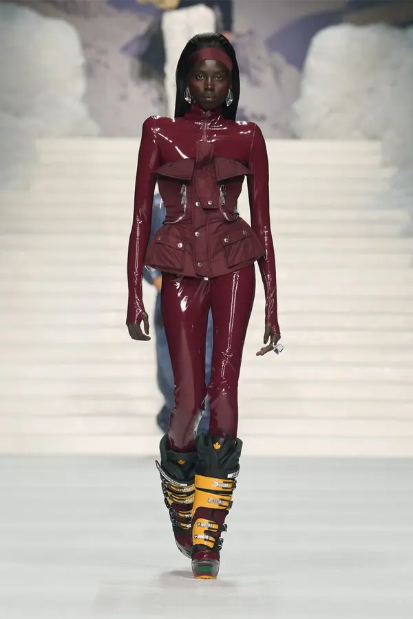 Dsquared2 Skiers Wet Bodysuit - Bordeaux