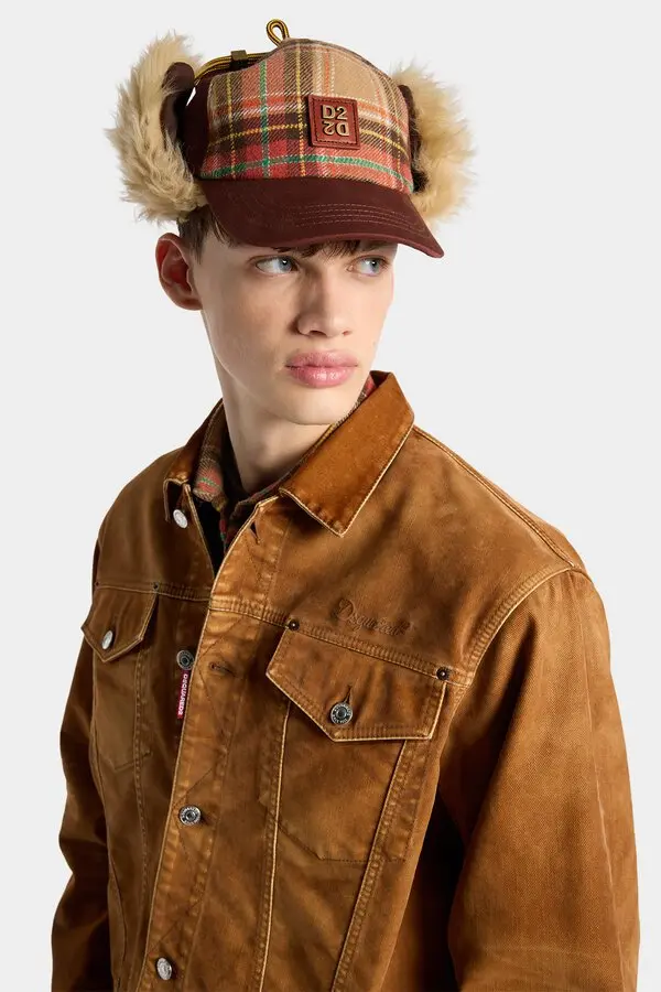 Dsquared2 Weathered Suede Oversized Jean Jacket
