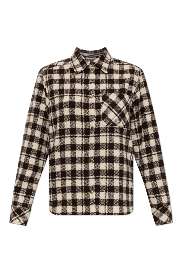 Moncler Plaid Pattern Shirt - Brown