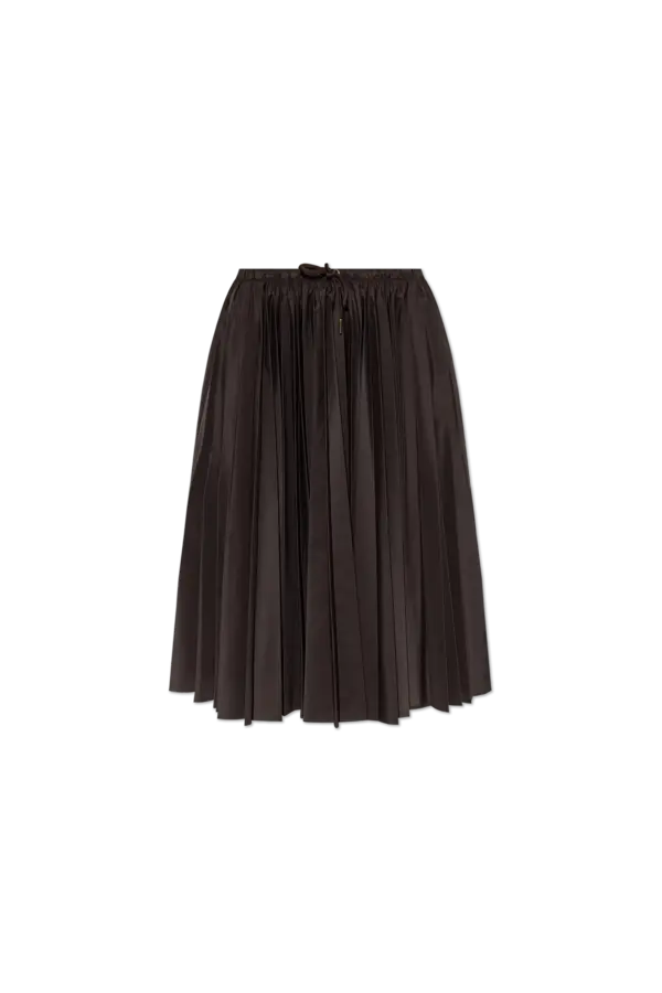 Moncler Pleated Skirt - Brown