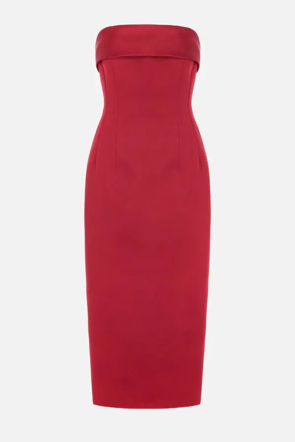 EMILIA WICKSTEAD Keeley Dress In Duchesse Satin