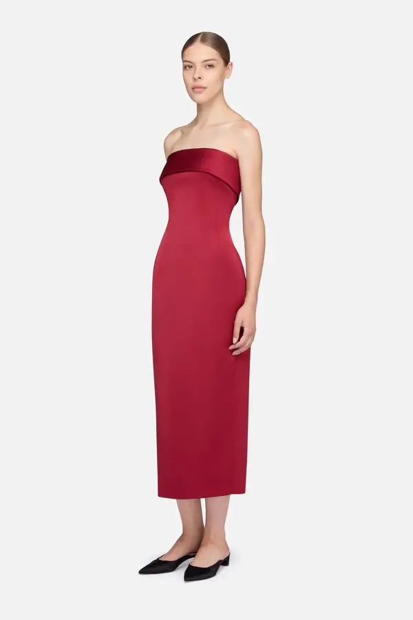 EMILIA WICKSTEAD Keeley Dress In Duchesse Satin