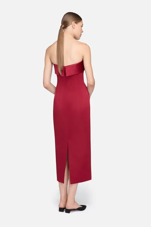 EMILIA WICKSTEAD Keeley Dress In Duchesse Satin
