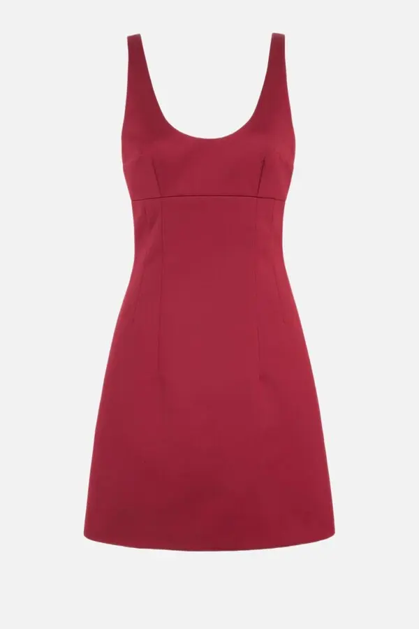 EMILIA WICKSTEAD Einna Dress In Duchess Satin - Red