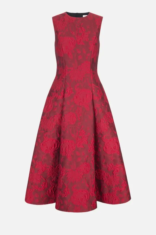 EMILIA WICKSTEAD Mara Dress In Floral Cloque