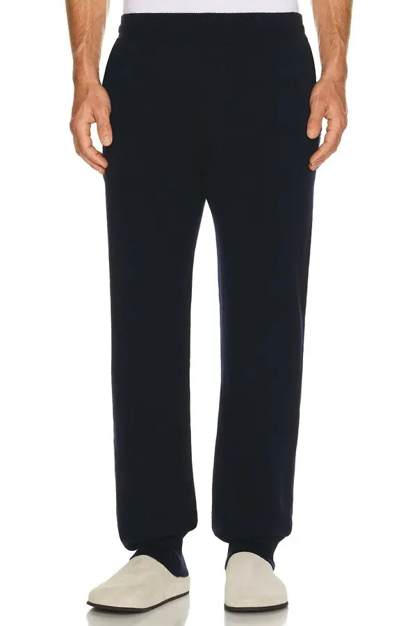 LISA YANG Beaumont Trousers In Blue - Navy