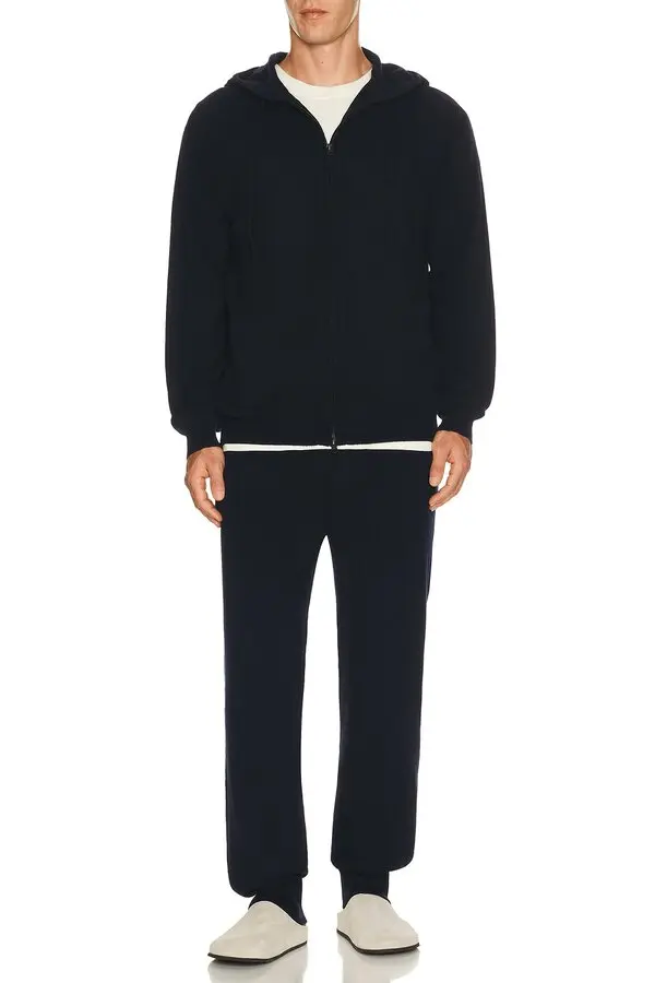LISA YANG Beaumont Trousers In Blue - Navy