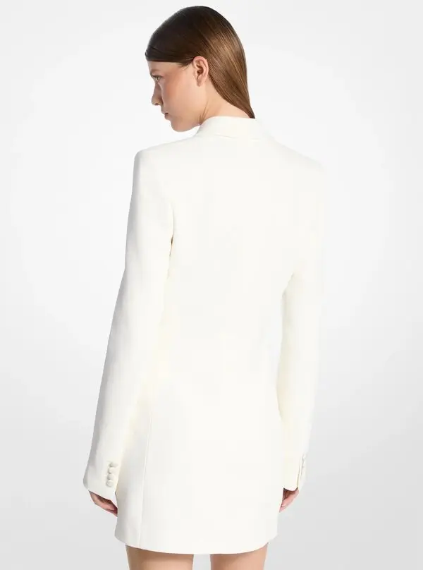 Michael Kors Double Crepe Sablé Tuxedo Dress In Size By
