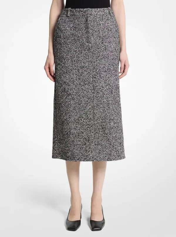 Michael Kors Tweed Trouser Skirt In Size By