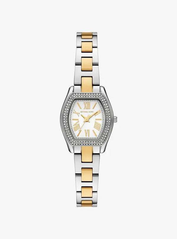 Michael Kors Petite Chelsea Pavé Two-tone Watch In By