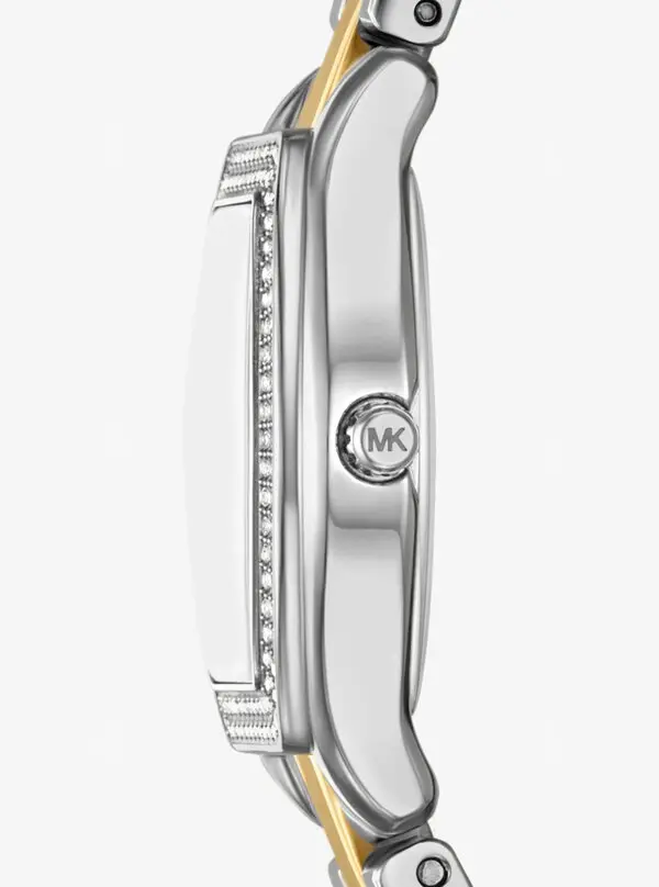 Michael Kors Petite Chelsea Pavé Two-tone Watch In By