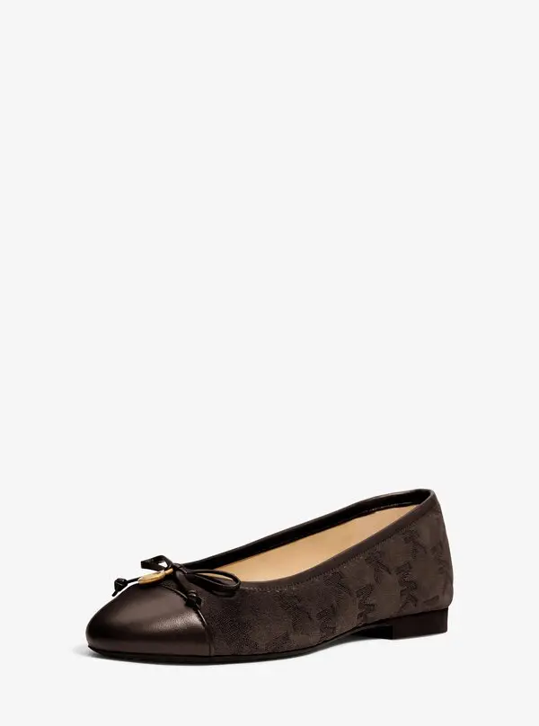 Michael Kors Piper Flex Logo Stitched Suede In Size By - Brown
