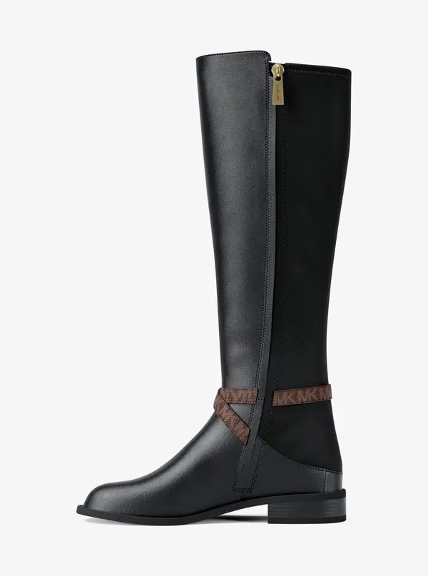 Michael Kors Rachel Signature Logo Trim Boot In Size By