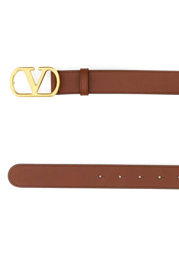 Valentino Garavani Caramel Leather Belt