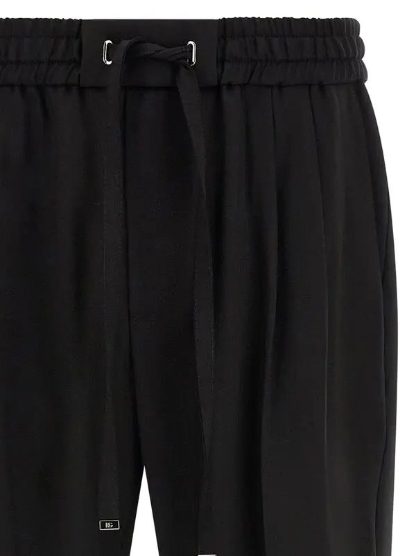 Dolce & Gabbana Wool Gabardine Joggers