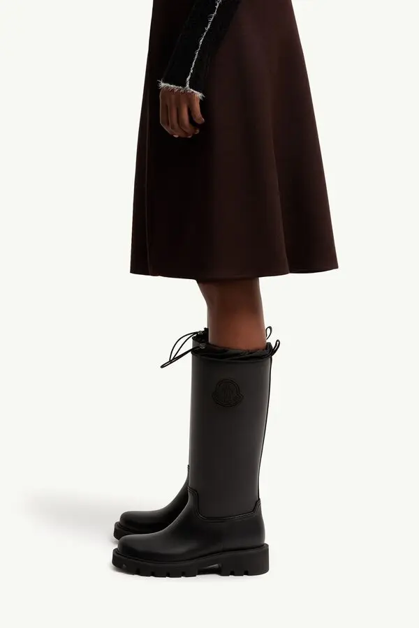 Moncler Wool Gabardine Midi Skirt - Brown