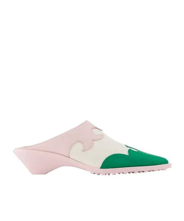 Camper Color-block High-heeled Mules - Multi-color