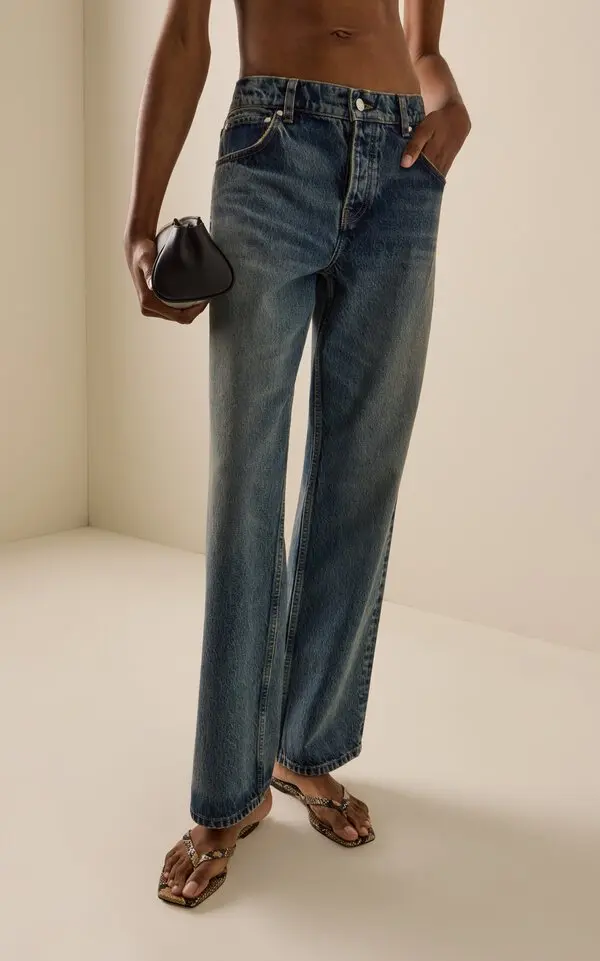 EB DENIM Baggy Rigid Mid-rise Wide-leg Jeans