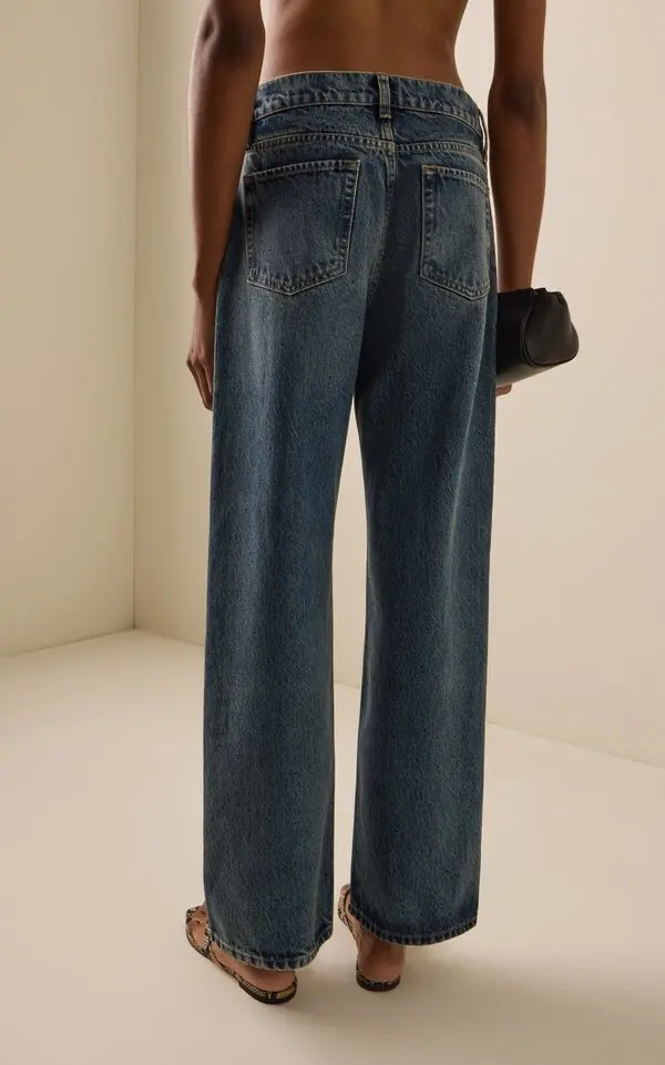 EB DENIM Baggy Rigid Mid-rise Wide-leg Jeans
