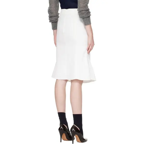 SHUSHU/TONG Ruffle-trimmed Flared Skirt