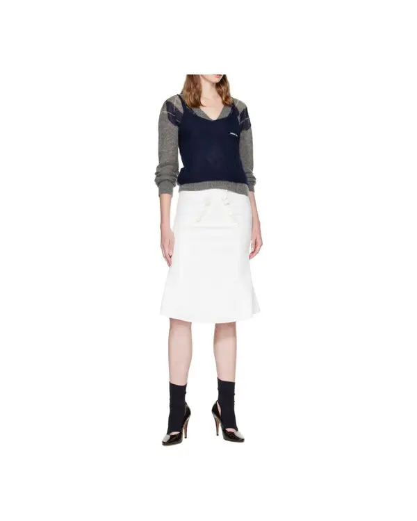 SHUSHU/TONG Ruffle-trimmed Flared Skirt