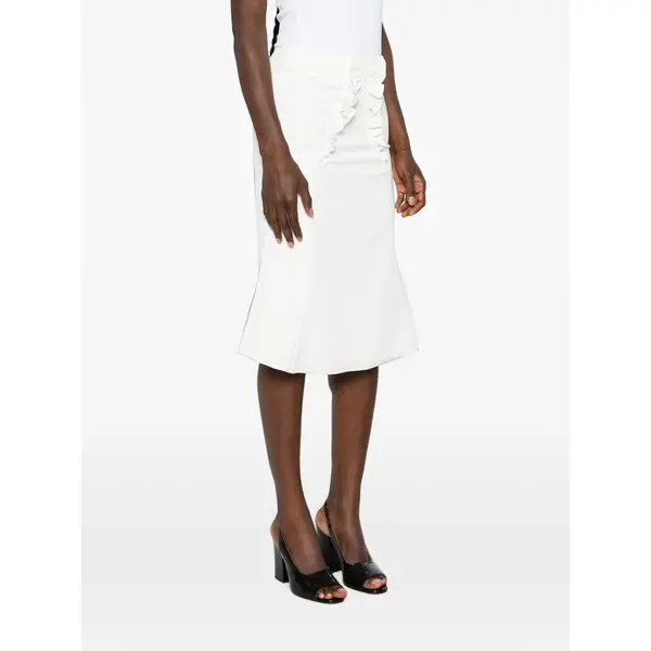 SHUSHU/TONG Ruffle-trimmed Flared Skirt