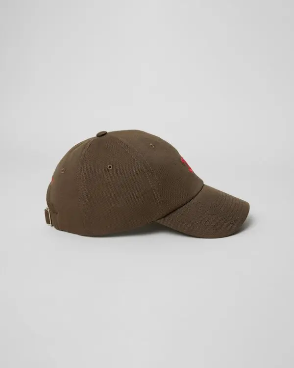 Celine Triomphe Richelieu Cap In Light Cotton Twill