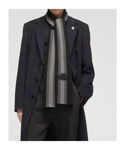 Gucci Striped Jacquard Scarf