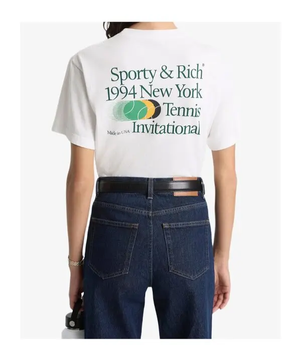 SPORTY  RICH Logo-print T-shirt