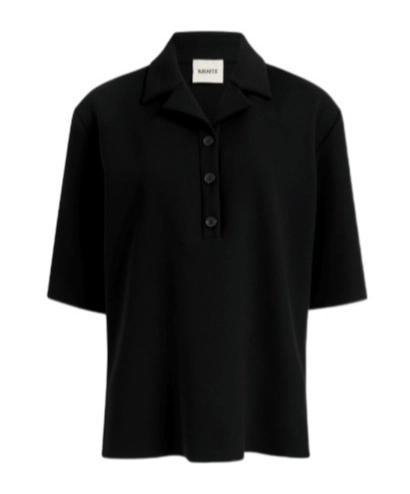 Khaite Three-quarter Sleeve Polo Shirt