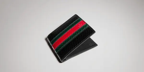 Gucci Web Trademark Bi-fold Wallet
