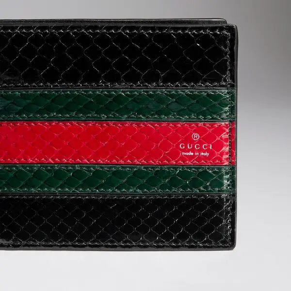 Gucci Web Trademark Bi-fold Wallet